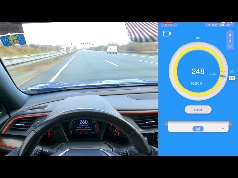 POV Type R FK8 200-250 kmh (124 - 155 mph) [GPS Data] Dragy