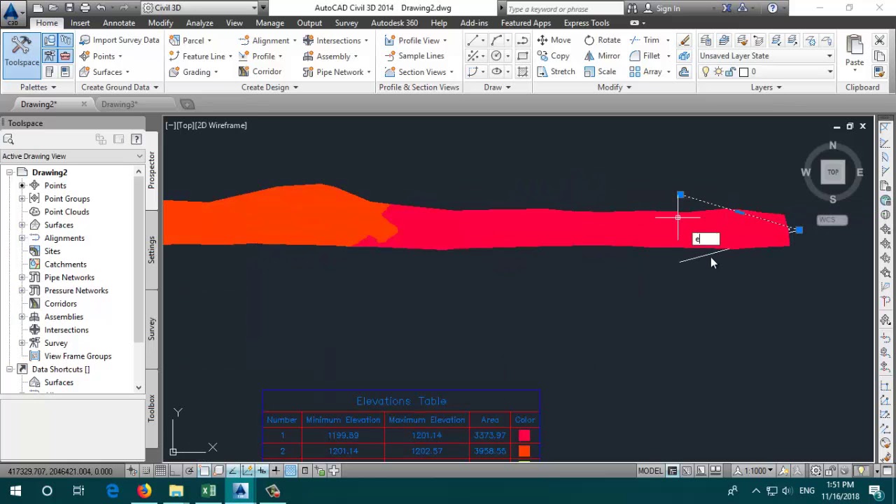 CIVIL 3D (MAKE ALIGNMENT , PROFILE AND DESIGN LEVEL FOR CANAL) - YouTube