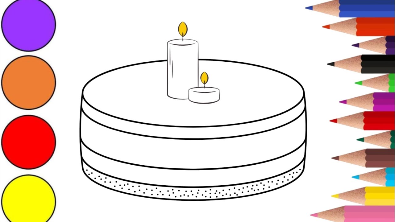 Cake drawing for kids | | how to draw a cake - YouTube