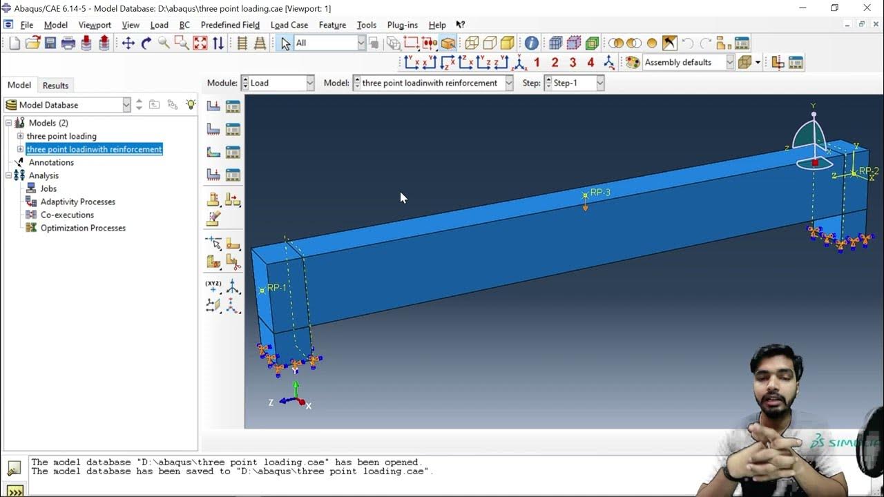 Creating Step of Reinforced Concrete Beam in ABAQUS | Abaqus basic | Abaqus tutorials - YouTube