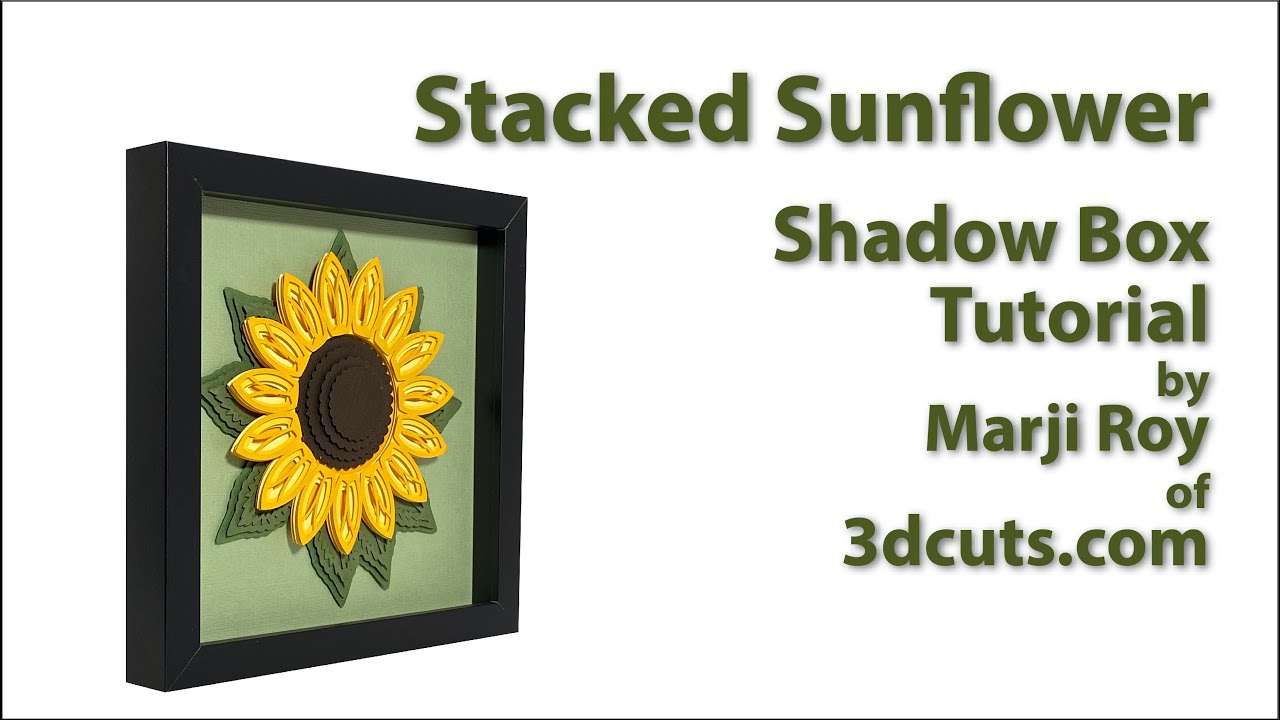 Stacked Sunflower Tutorial by 3dcuts - YouTube