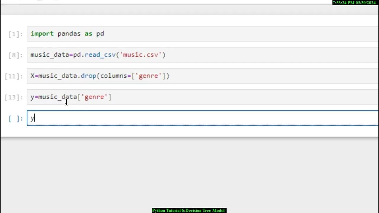 Python Tutorial 7:-DecisionTreeClassifier Algorithm Model - YouTube