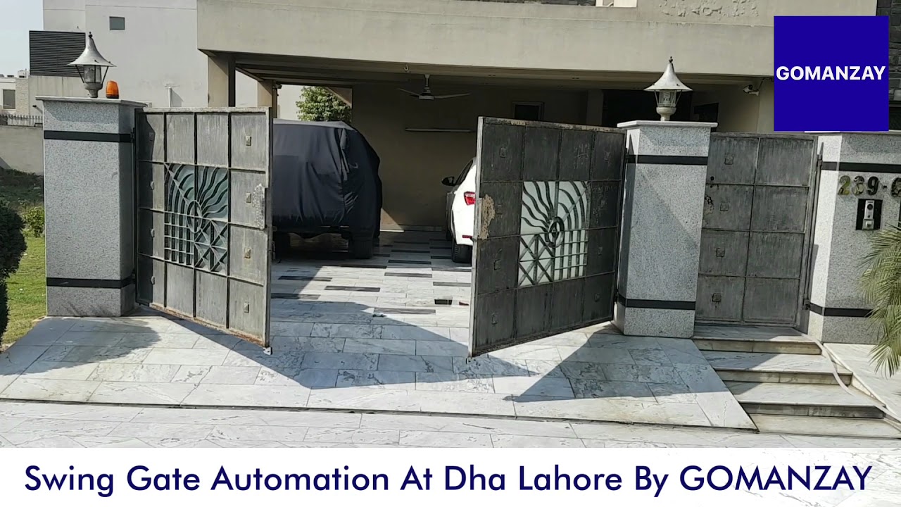 Automatic Gate installation At DHA Lahore - YouTube