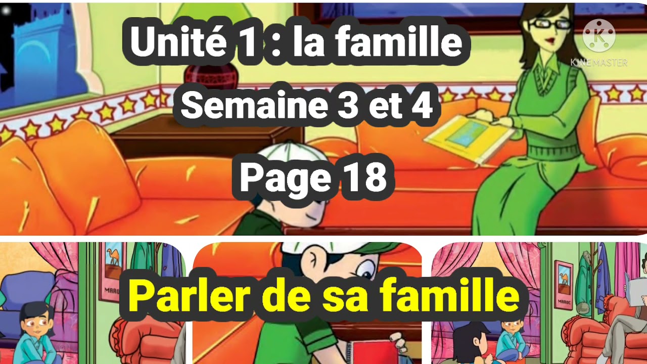 Parler de sa famille / Activités orales 1 AEP - YouTube