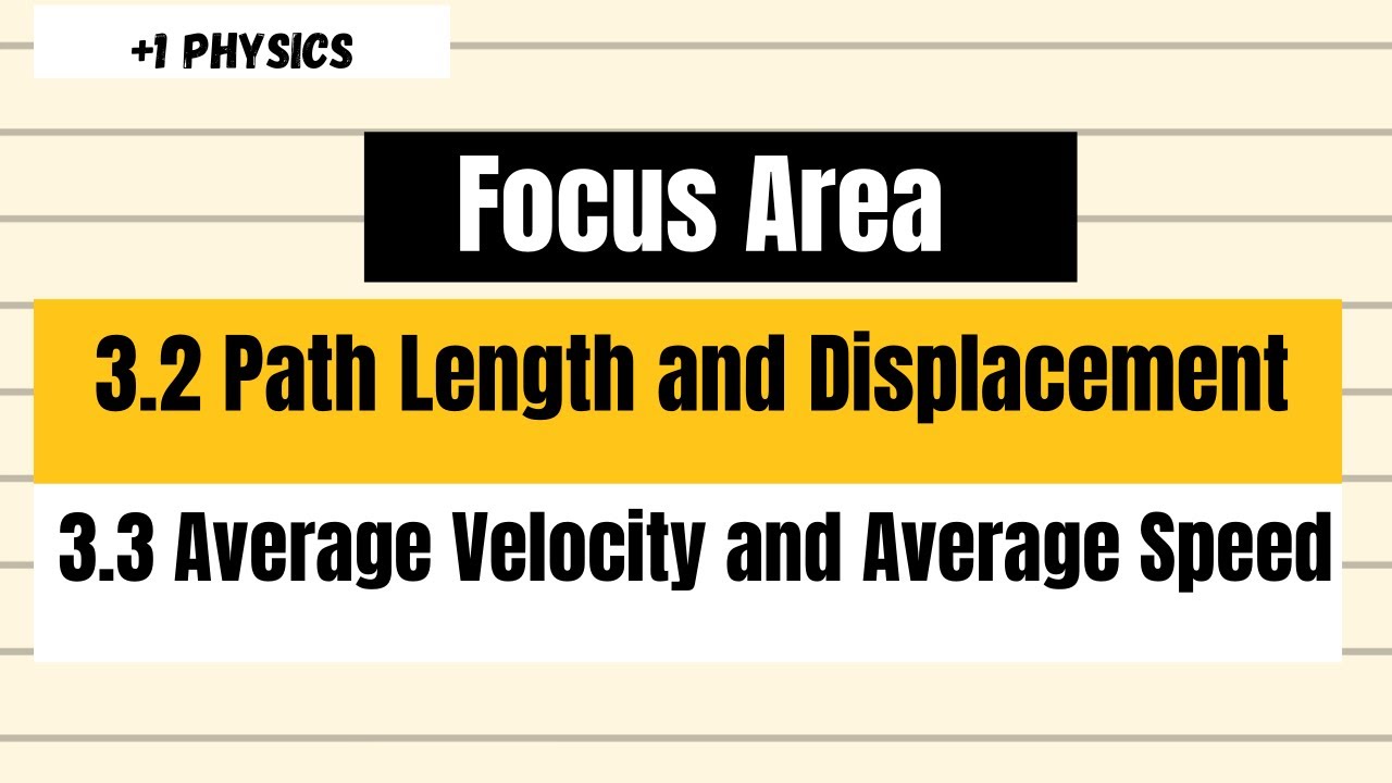 +1 Physics|Motion in a Straight Line||Focus Area ||+1 Physics||PlusOne ...