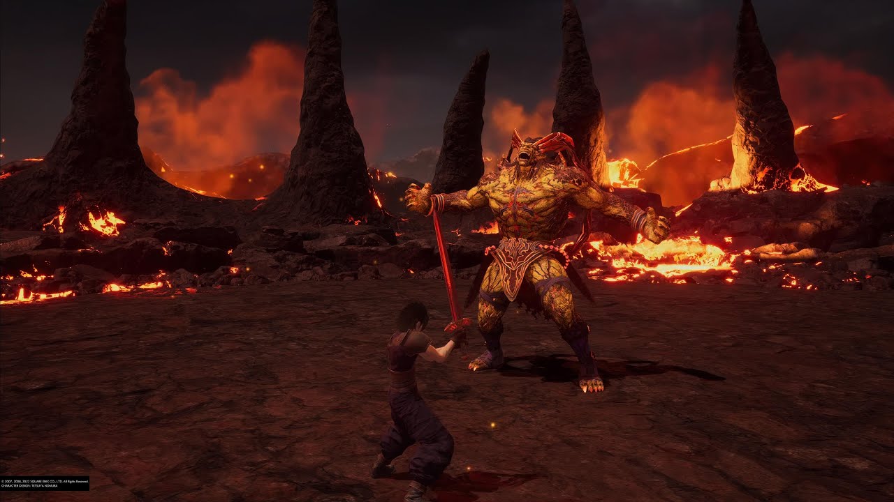 CRISIS CORE: FINAL FANTASY VII - REUNION | Boss Battle - Ifrit (PS5 ...