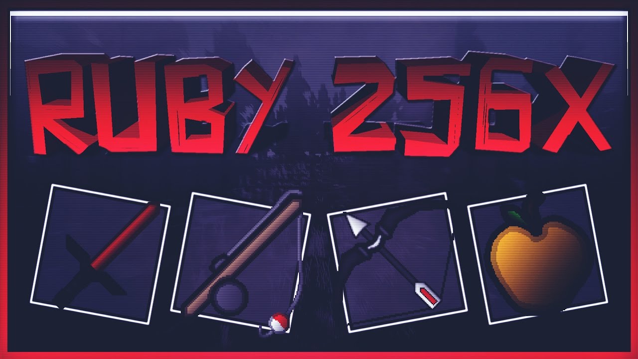 MINECRAFT PVP TEXTURE PACK - RUBY 256X - YouTube