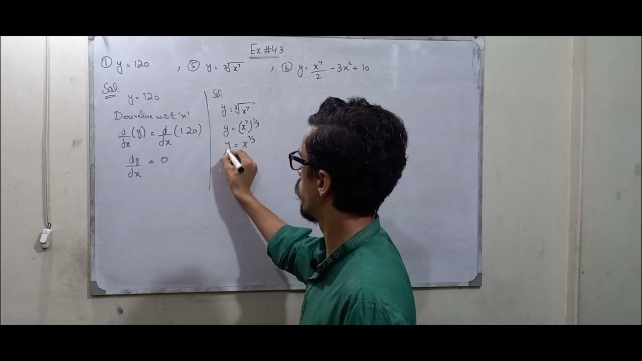 Basic Mathematics-II|Introduction to Calculus By Dr Nauman Khalid Unit#4,Exercise#4.3,Q #1to8 # ...