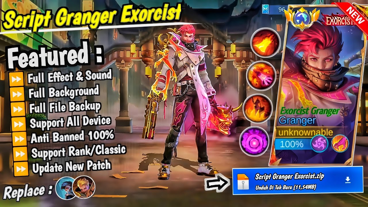 NEW Script Granger Exorcist No Password | Full Effect & Sounds | Update New Patch MLBB - YouTube