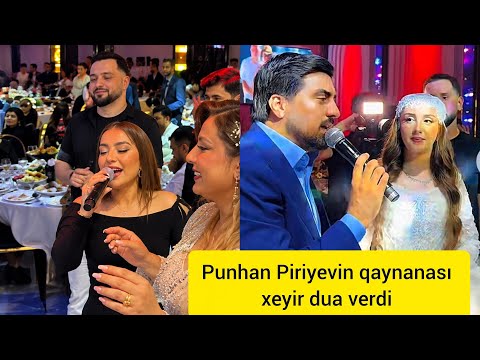 Punhan Pırıyevin toyundan gelinle ilk görüntüləri 
