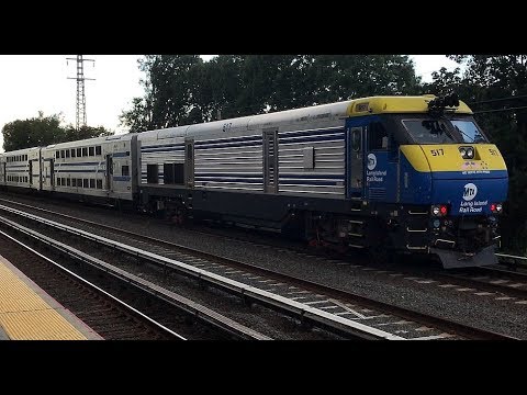 LONG ISLAND RAIL ROAD (LIRR) DM30 # 517 on way to New York Penn station at Rosedale NY - YouTube