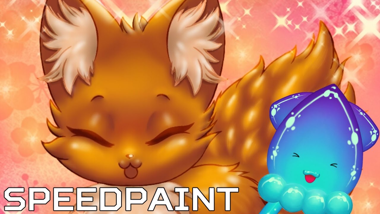 CHIBI FOX! - 【Speedpaint】 (ibisPaint - Samsung Galaxy Note 10-1 inch Tablet) - GSG - YouTube