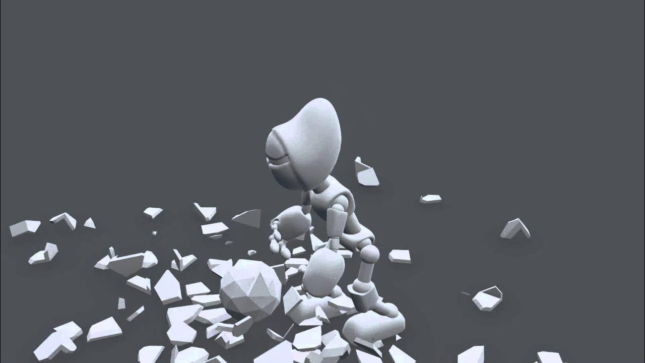 Blender 2.77 - collision animation test - YouTube