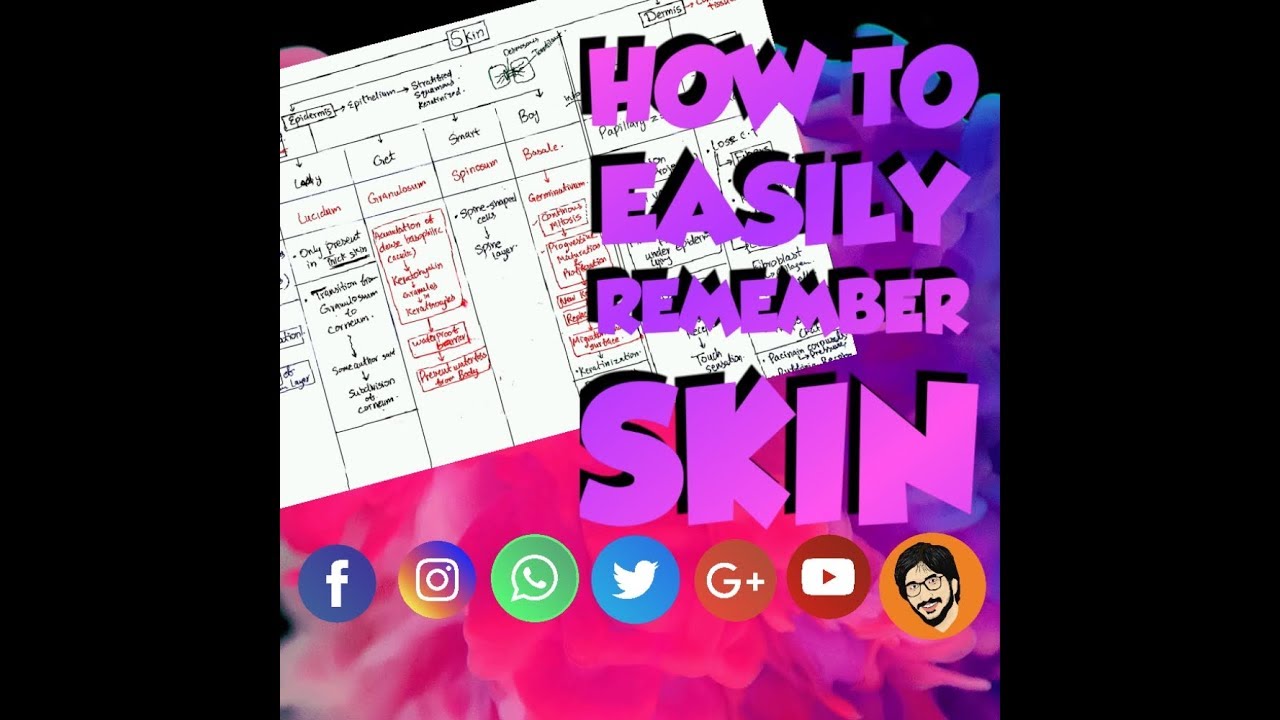 How to Easily Remember Layers of Skin - YouTube