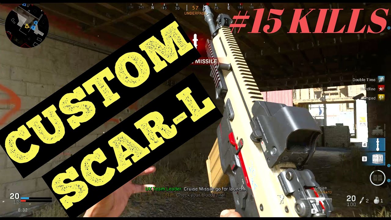 Call of Duty Modern Warfare Gameplay : CUSTOM SCAR-L Full Auto 60 FPS ...
