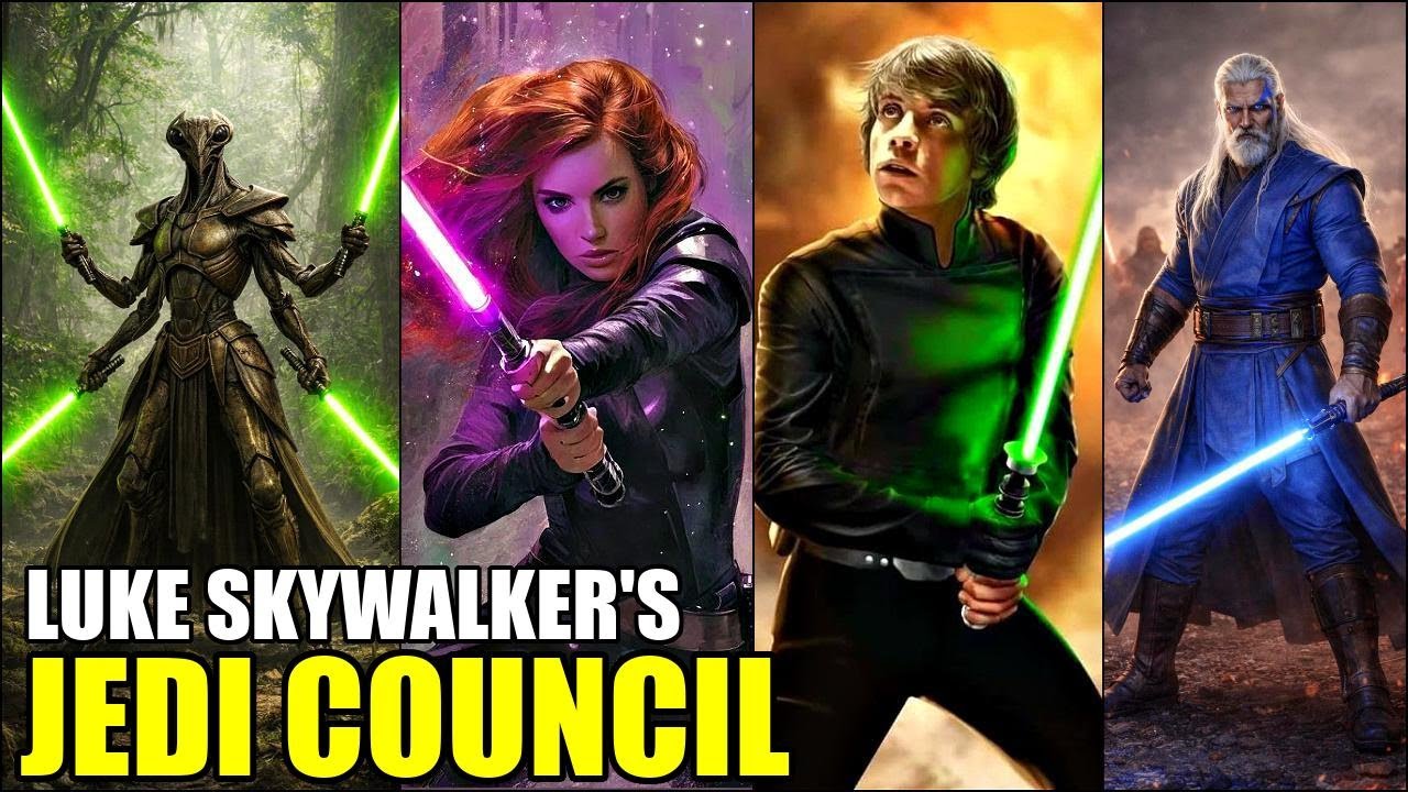 Every Single Member of Grand Master Luke Skywalker's Jedi Council - YouTube