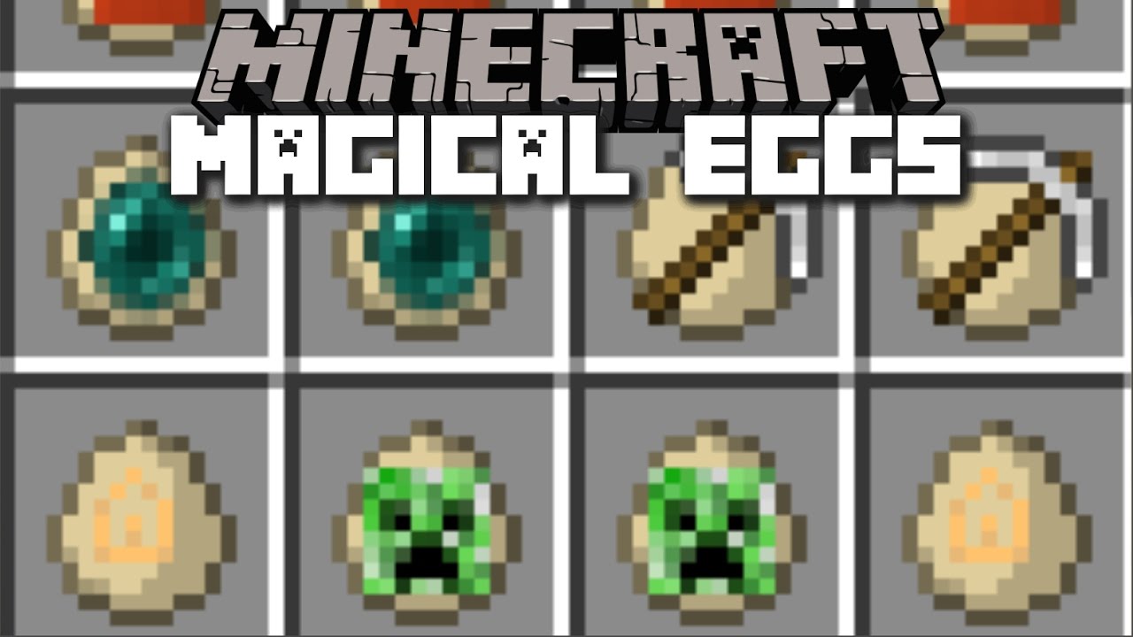 Minecraft MAGICAL EGGS MOD / EXPLOSIVE, TELEPORTATION EGGS & MORE ...