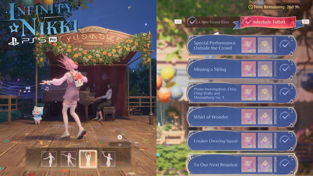 Infinity Nikki | Fun to Play Interlude Tidbits All Random Quest - Season Music 1.9 [PS5Pro ...