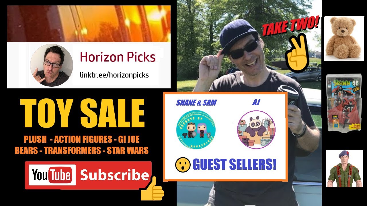 Horizon Picks LIVE Toy Sale with Secrets Aj & KK! TAKE 2! Toys Figures ...