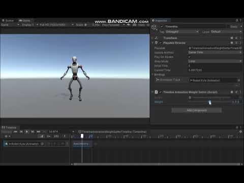 【Unity】Blend Timeline Animation with Animator, by any weight - YouTube