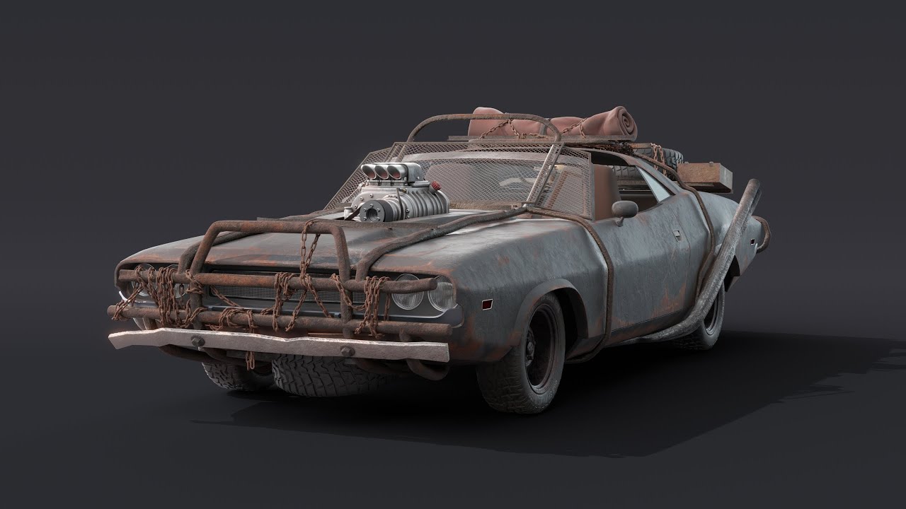 3D Post Apocalyptic Car - YouTube