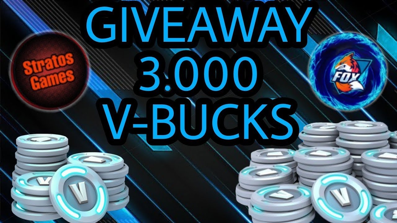 GIVEAWAY 3.000 V-BUCKS #giveaway #vbucks #chapter3season1 #fortnite ...