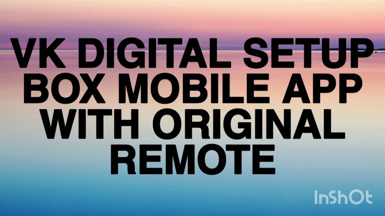 Vk digital setup box new remote latest 2020 - YouTube