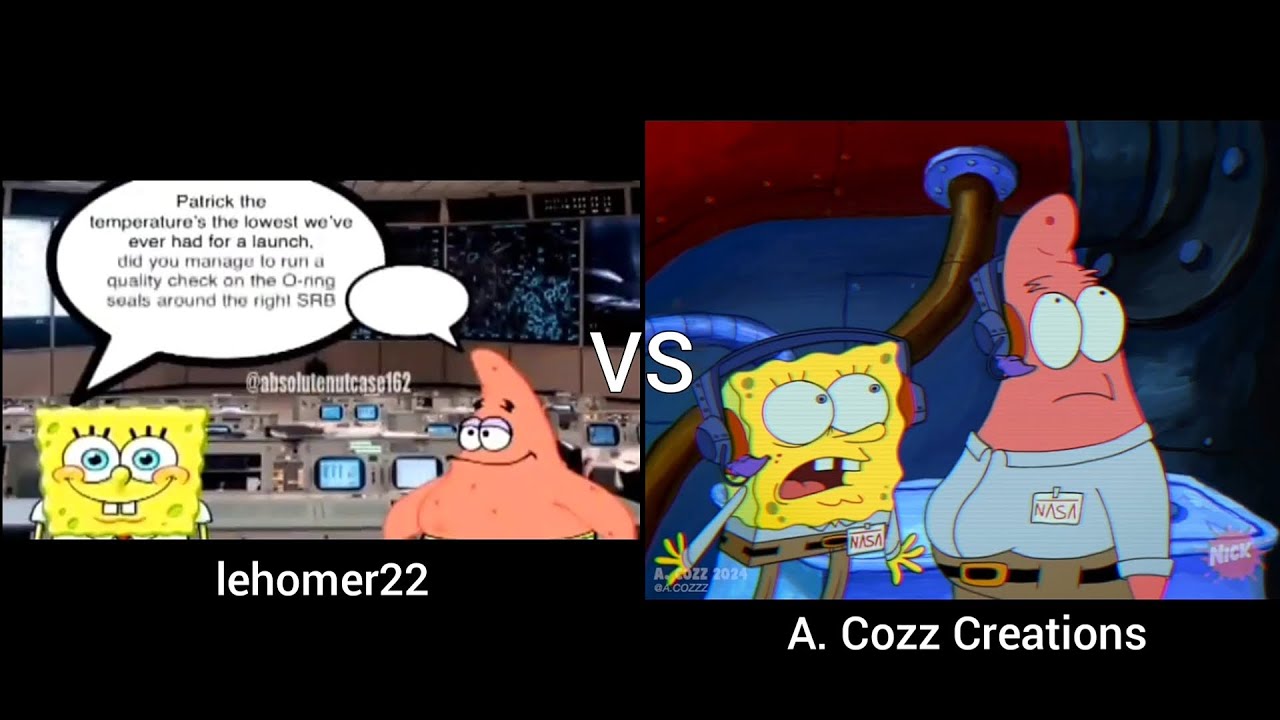 SpongeBob Challenger Disaster Part 1 (lehomer22 vs A. Cozz Creations ...
