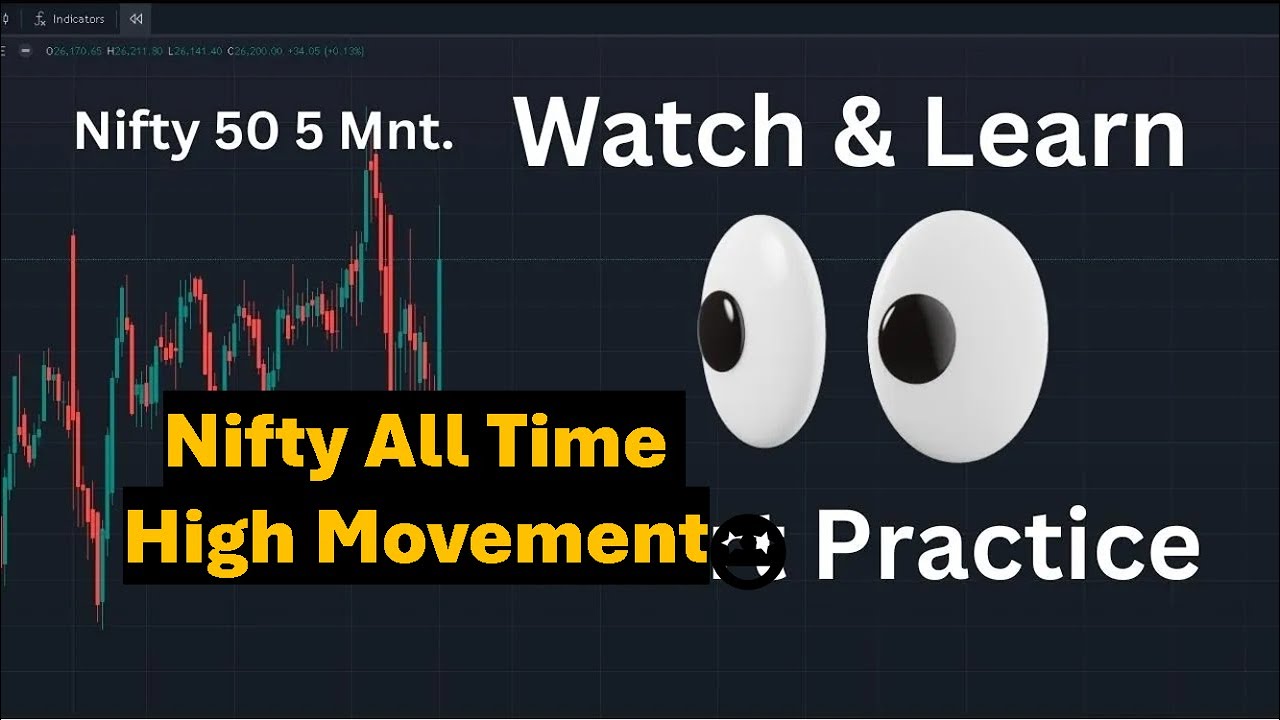 Nifty 50: 5 Min Chart Replay: Nifty All time High #chartpractice - YouTube