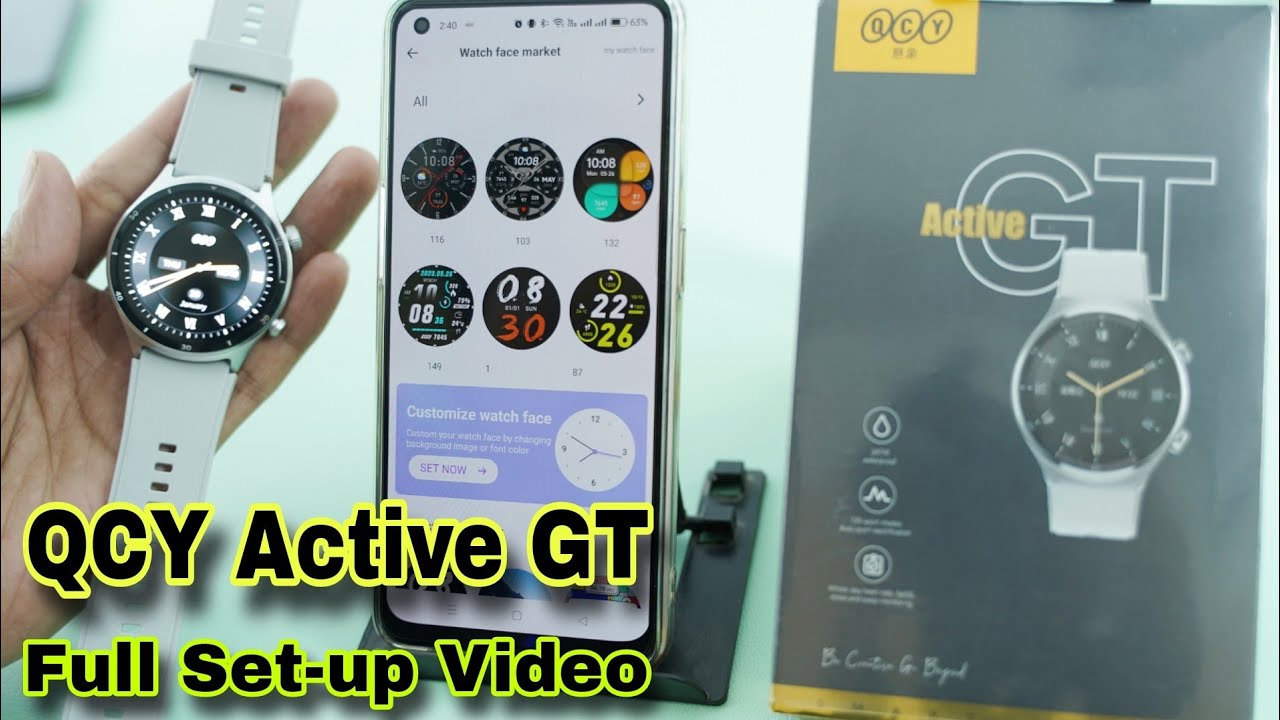 How To Connect QCY Active GT Smartwatch || Full Setup || Android With i ...