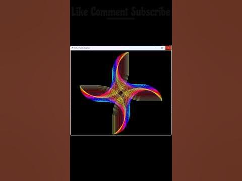 Turtle Program Using Python Graphics | Animation Program In Python | #shorts #trending #viral # ...