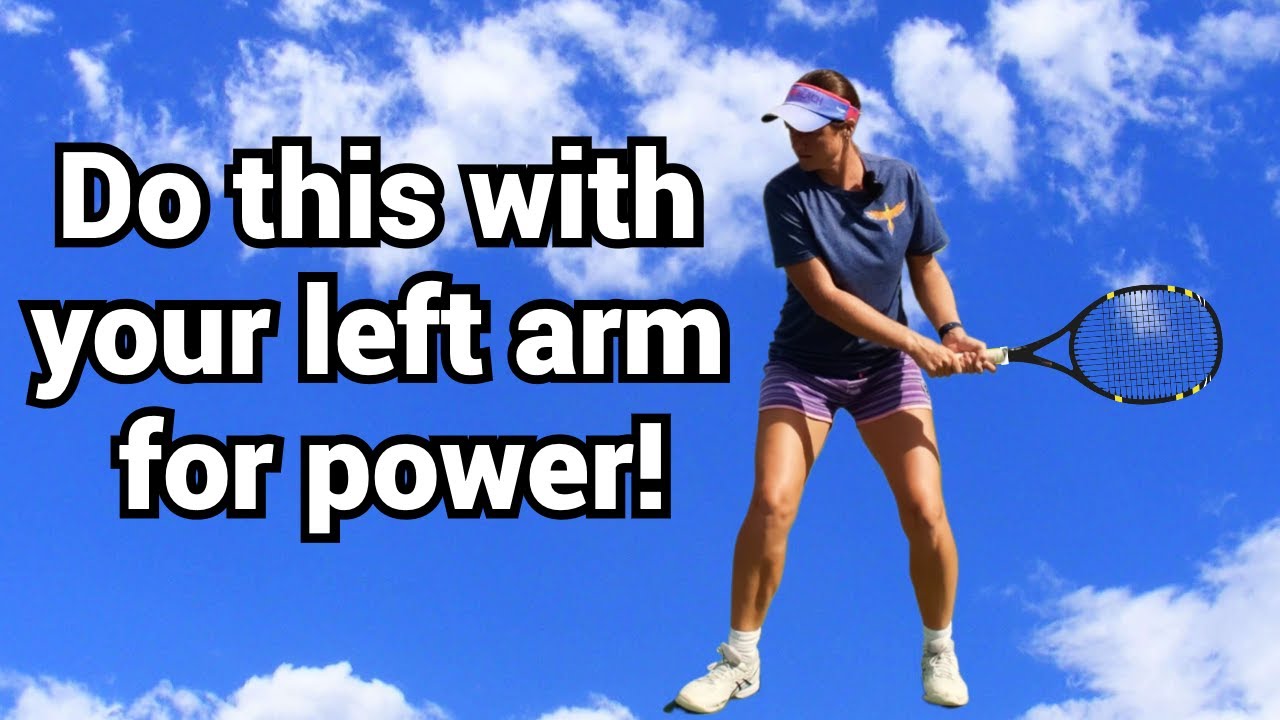What to do with the left arm on the backhand - YouTube