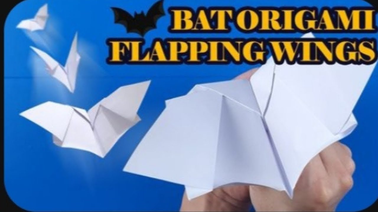 step by step easy bat flying l origami bat l easy flying bat - YouTube