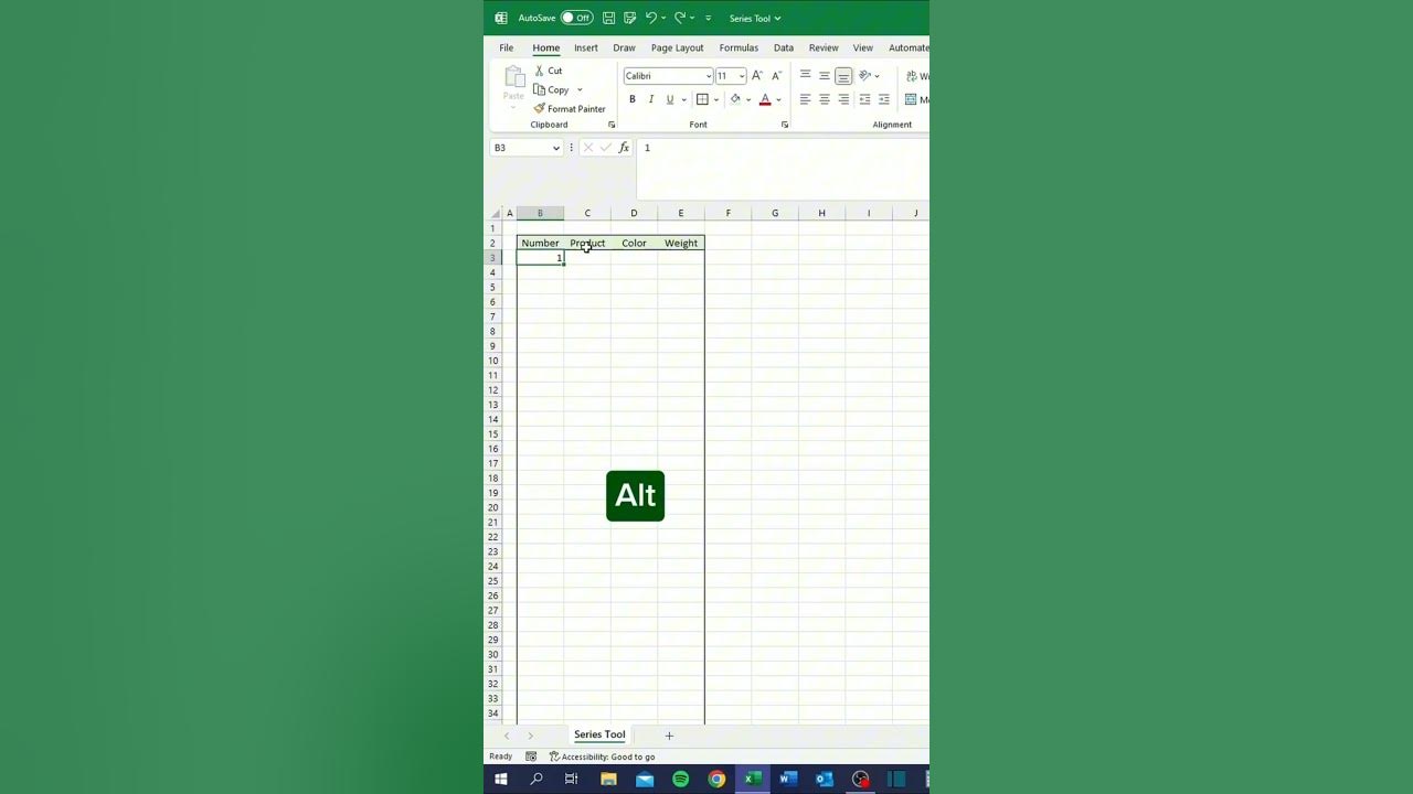 Excel automatic number type 😮😮 - YouTube