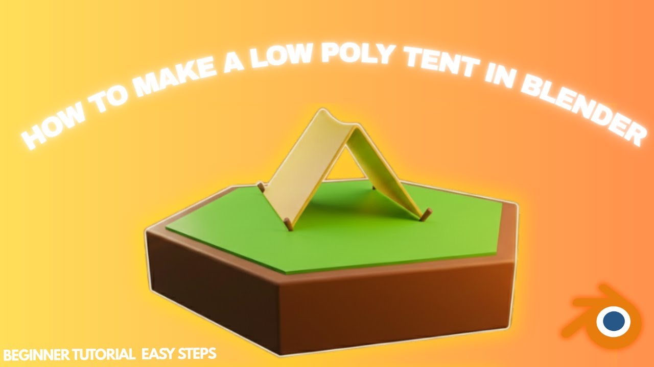 The Only Low Poly Tent Tutorial You'll Need - Blender - YouTube