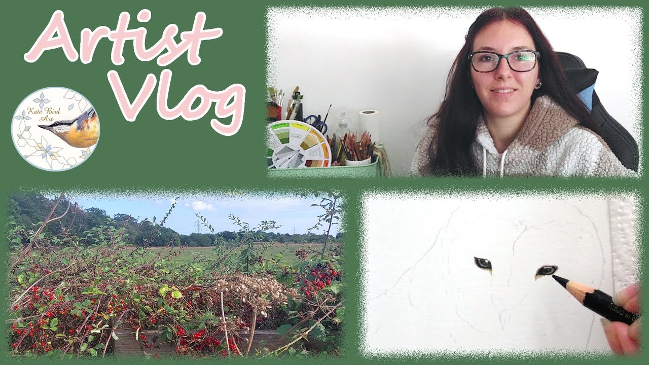 Starting a New Artwork | Drawing a Barn Owl | Nature Walk | Artist Vlog ...