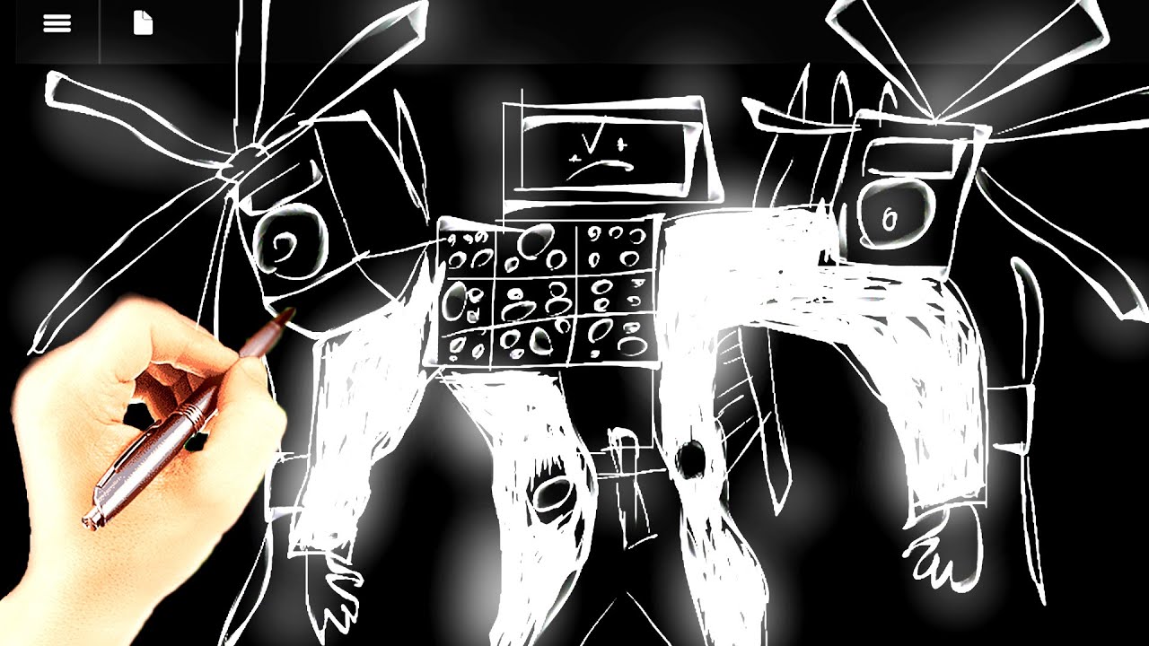 HOW TO DRAW A TITANIUM TV MAN UPDATED FROM A SKIBIDI TOILET 📺 | A NEON ...