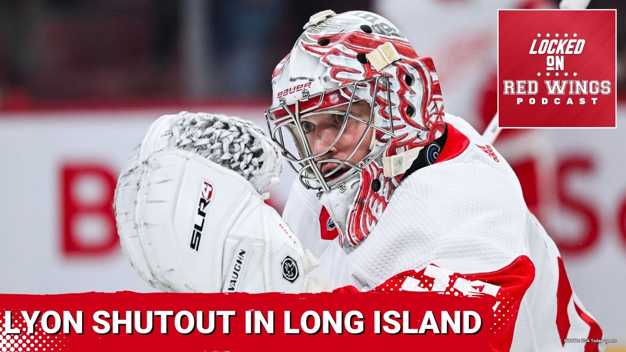 Alex Lyon lifts Detroit to win in Long Island with 29 save shutout ...