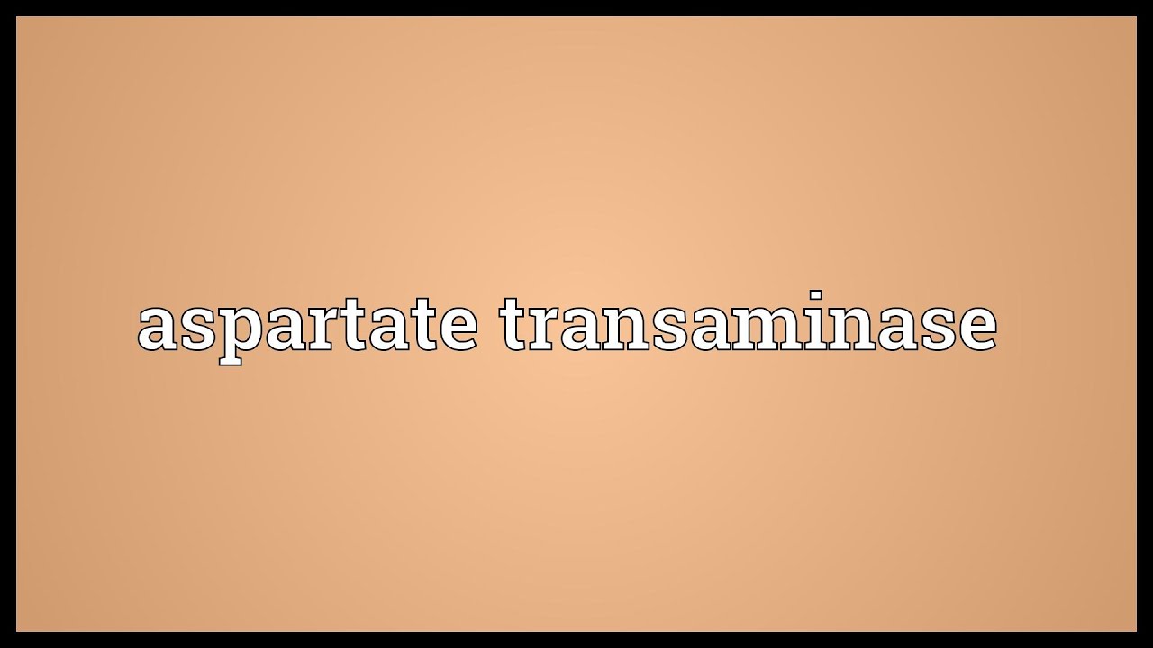 Aspartate transaminase Meaning - YouTube