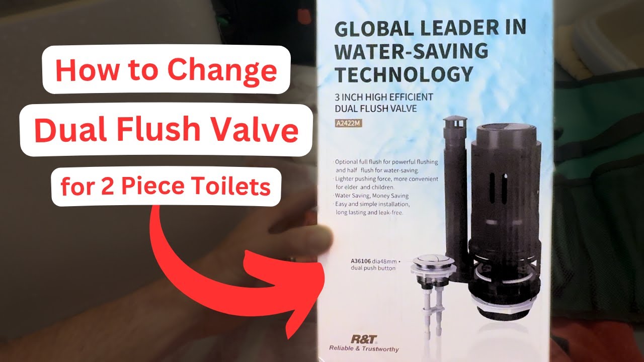 How to Change a Dual Flush Valve Tower for Beginners | Fix Running ...