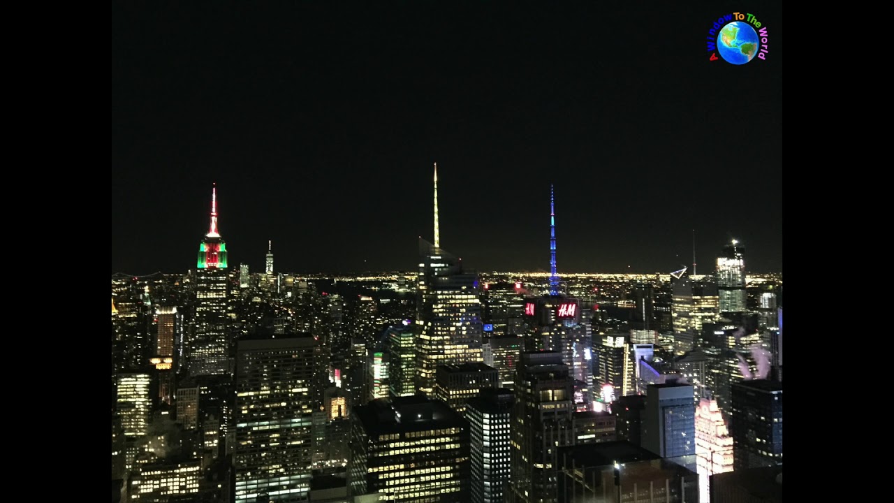 Top of The Rock Observation Deck, Rockefeller Center, New York City At ...