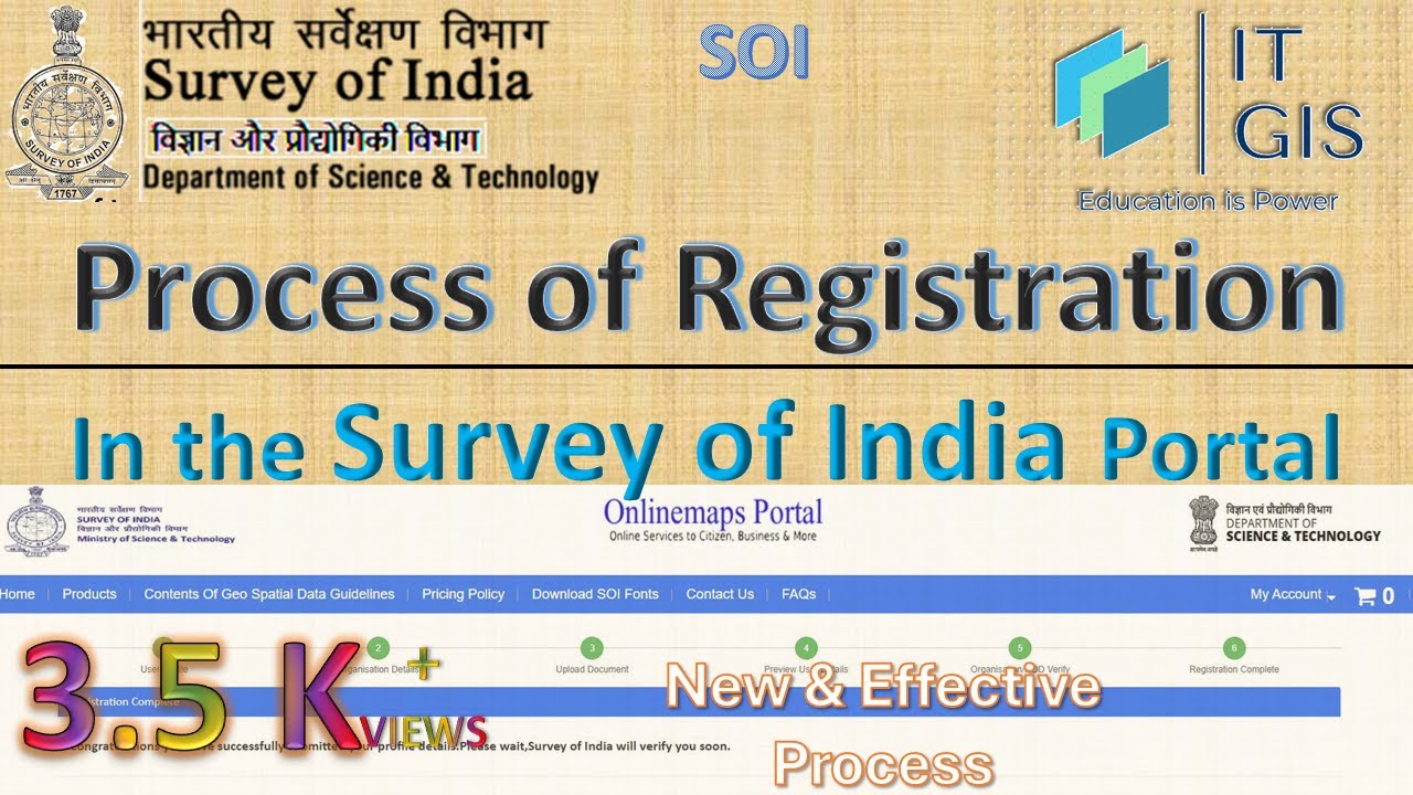 Survey of India New Registration Process || Download Toposheet ...