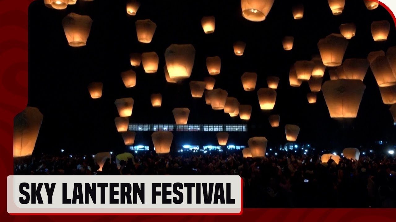 Lanterns light up Taiwan's sky for Lunar New Year - YouTube