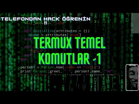 TERMUX TEMEL KODLAR ( 1. DERS )  TELEFON ÜZERİNDEN HACKER OLMAK