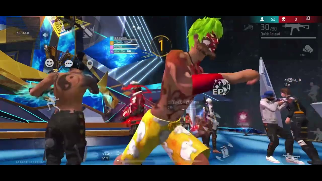 Total full funny game play and one player full angry 😡 free fire game ...