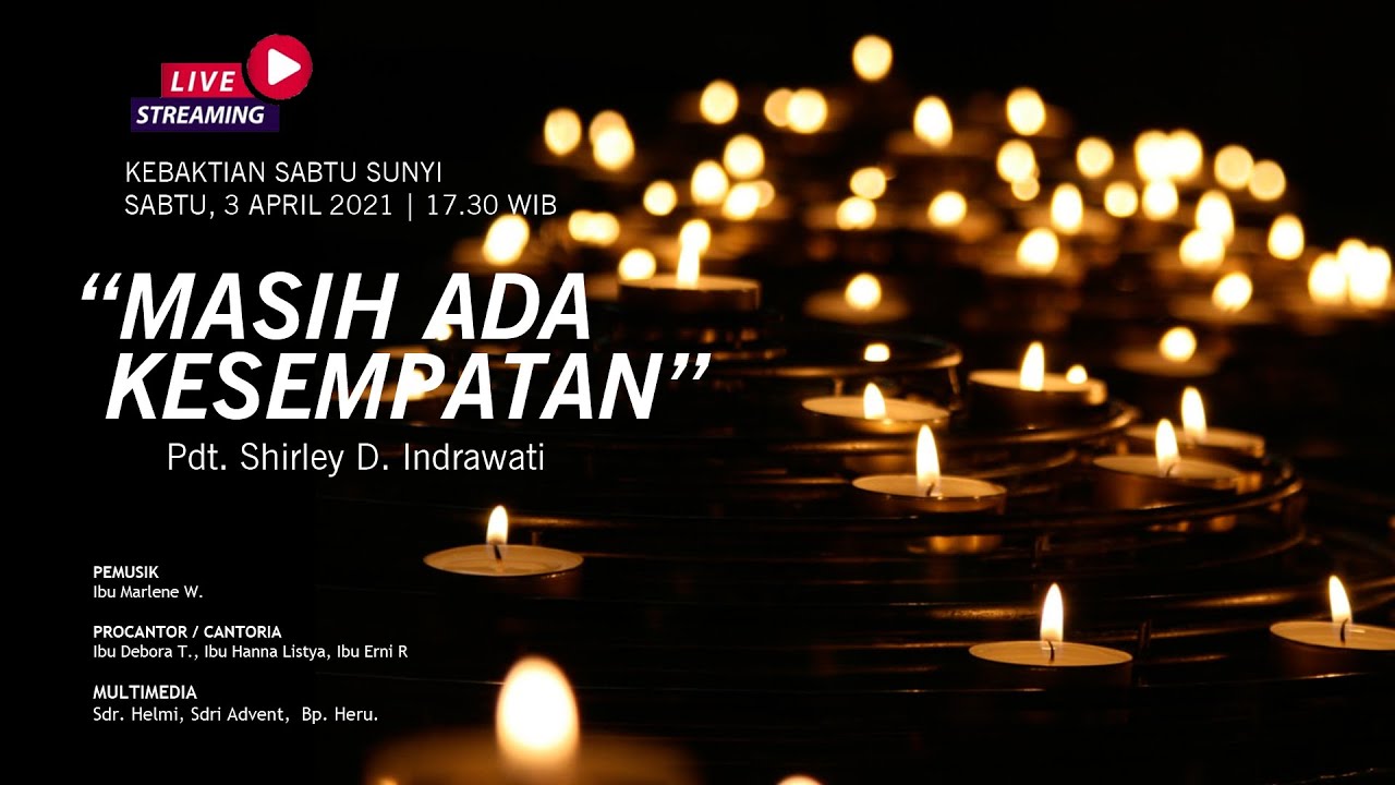 Ibadah Sabtu Sunyi, 3 April 2021. Pukul 17.30 WIB - GKI NGUPASAN ...