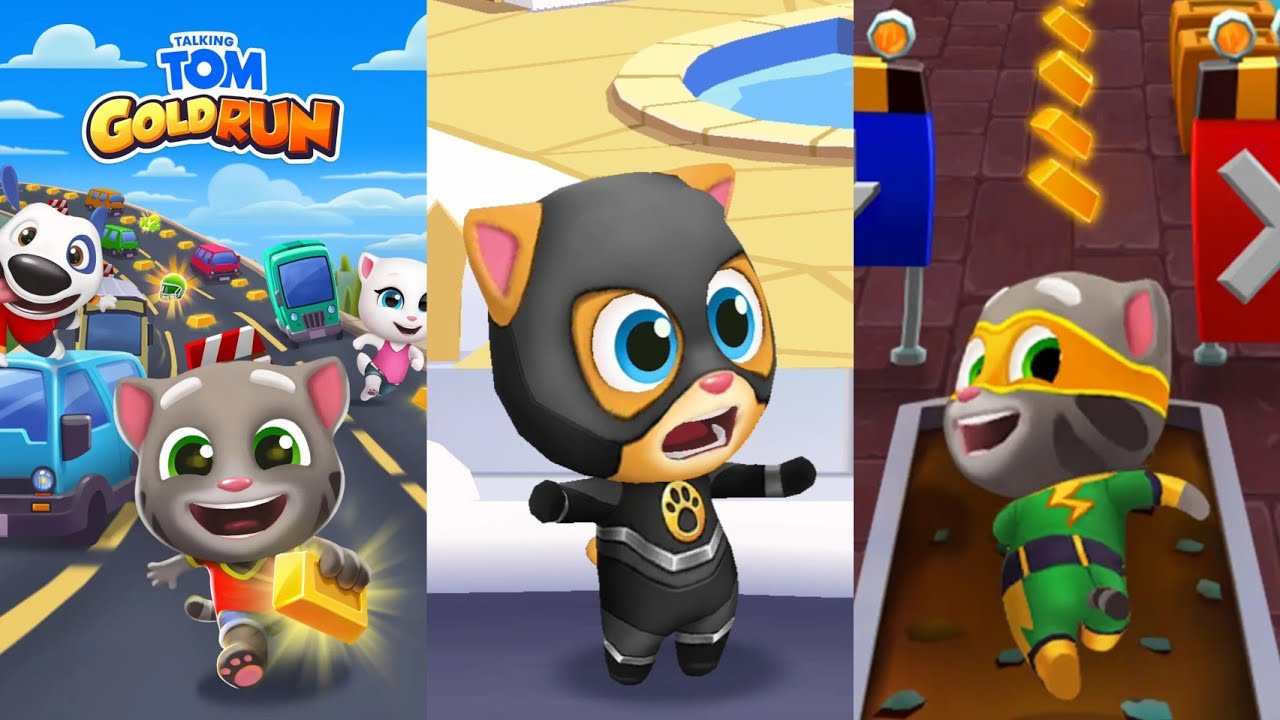 Talking Tom Gold Run - Super Tom Vs Super Ginger#videogamesyt # ...