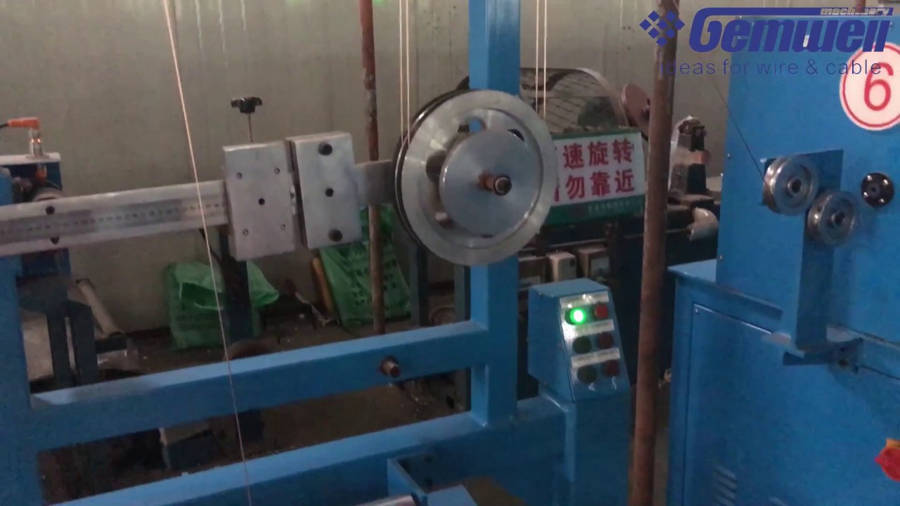 High speed two head mica taping machine - YouTube