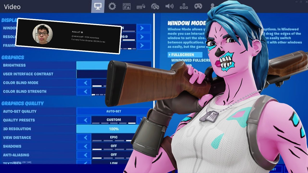 Testing Out PRO Fortnite KBM Player's Settings (AsianJeff Settings ...