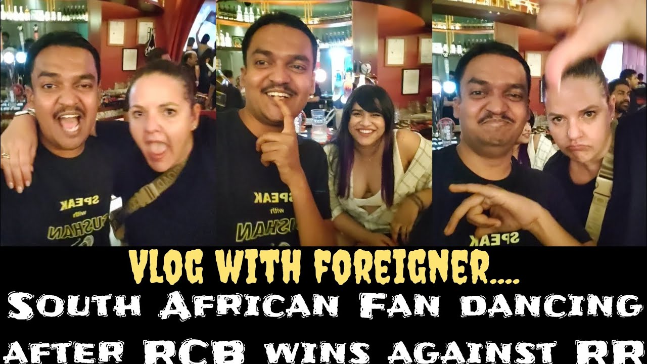 #RCBvsRR Watchout a South African Fan Girl cheering for ...